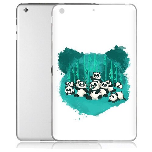 Чехол задняя-панель-накладка-бампер MyPads нарисованные панды для iPad Pro 11 (2018) A1979/A1934/A2013 противоударный