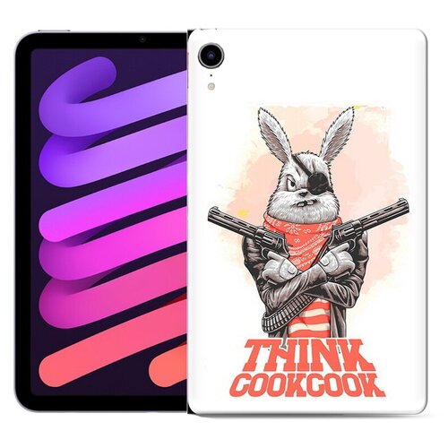 Чехол задняя-панель-накладка-бампер MyPads кролик пират для Apple iPad mini 6 2021 противоударный