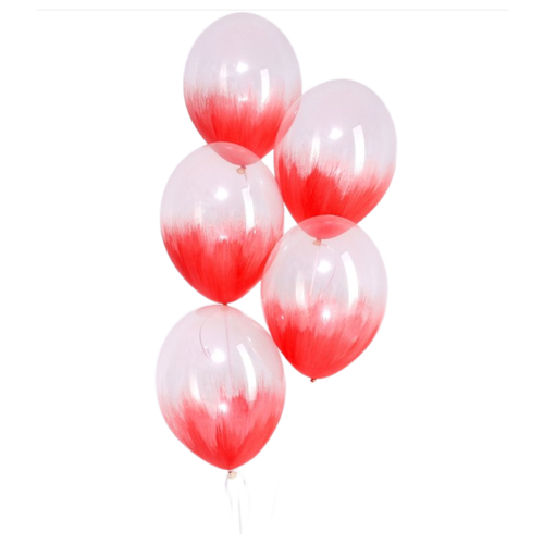 Набор воздушных шаров Страна Карнавалия Браш, кристалл, красный, 5 шт.