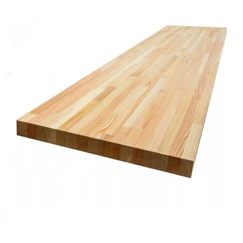 Столешница для кухни / для стола, клеевая из массива дерева Лиственница 2400х600x18мм сращенная (паркетная склейка)