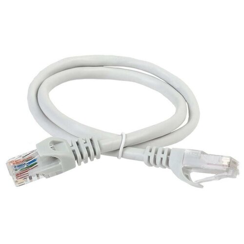 Патч-корд UTP кат.5e, 3м, RJ45-RJ45, серый, ITK (PC01-C5EU-3M)