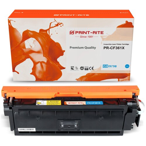 Картридж PRINT-RITE TRHGL8CPU1J, CF361X, голубой / PR-CF361X