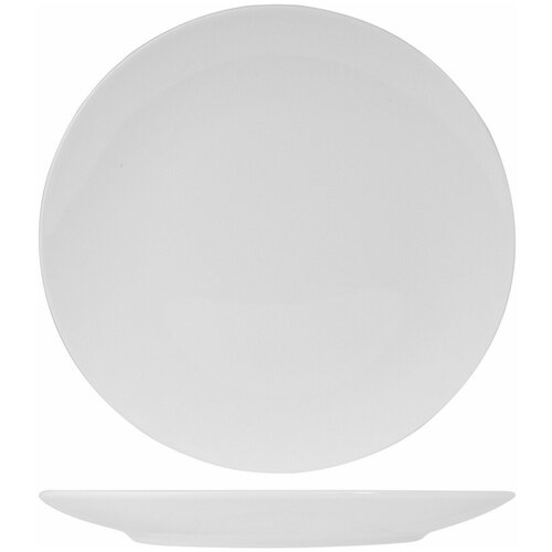 Тарелка Kunstwerk мелкая без борта 200х200х20мм, фарфор, белый
