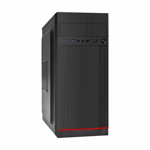 Корпус Miditower ExeGate AA-442U2-AA400 (ATX, AA400 8 см, 1*USB+2*USB3.0, аудио, черный) EX290188RUS