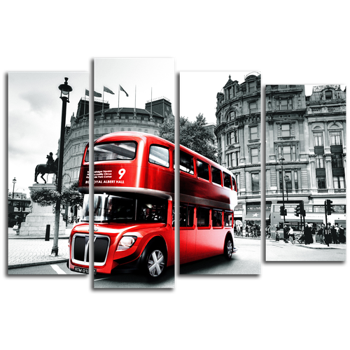 Модульная картина "Лондонский автобус"