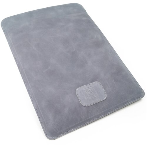 Кожаный чехол J.Audmorr для ноутбука до 13.6" (315 х 212 х 16 мм), Macbook 13-13.6, серый, Newbridge 13 Cloud