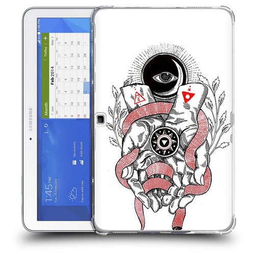 Чехол задняя-панель-накладка-бампер MyPads абстрация связанные руки для Samsung Galaxy Tab 4 10.1 SM-T530/T531/T535 противоударный