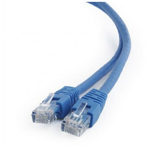 Патч-корд UTP Cablexpert PP6U-0.5M/B кат.6, 0.5м, литой, многожильный (синий)