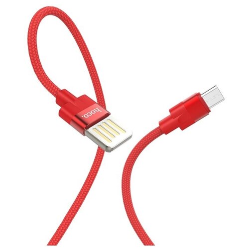 Кабель Hoco microUSB - USB U55 Outstanding Charging Data Cable красный