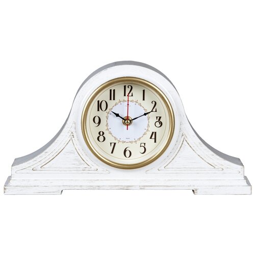 Часы  настольные Рубин Классика 1834-001 белый/золотистый 0.56 кг 18 см 34.5 см светлый 7.2 см