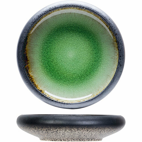 Салатник "Fervido" круглый 20.3х20.3х4.5 см, зеленый, керамика, Cosy&Trendy, 4370021
