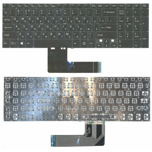 Клавиатура для ноутбука Sony Vaio 9Z. NAEBQ.01D черная, с поддержкой подсветки