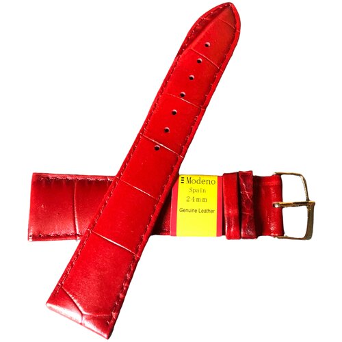 Ремешок Modeno, размер 24, красный