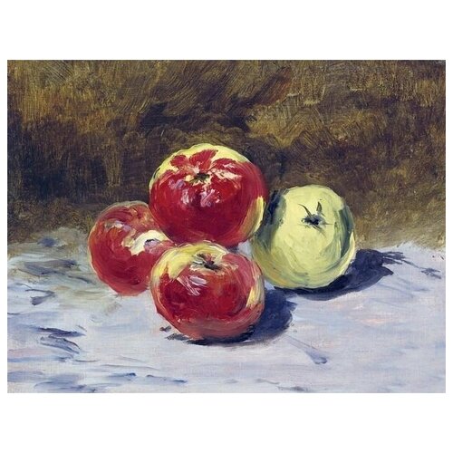 Репродукция на холсте Четыре яблока Мане Эдуард 53см. x 40см.