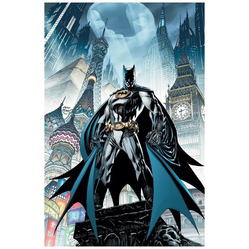 Плакат, постер на бумаге Batman-Dark Knight/Бетмен-Темный Рыцарь/. Размер 21 х 30 см