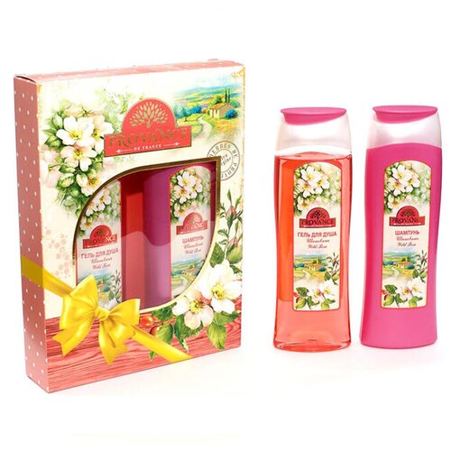 Набор подарочный для женщин Provance Wild Rose mini (шампунь 250 мл + гель для душа 250 мл)