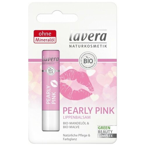 Lavera Бальзам для губ Pearly Pink, розовый