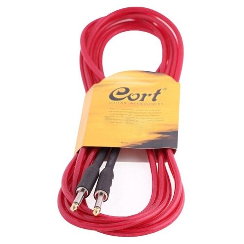 Кабель аудио 1xJack - 1xJack Cort CA-525 RED 4.5m