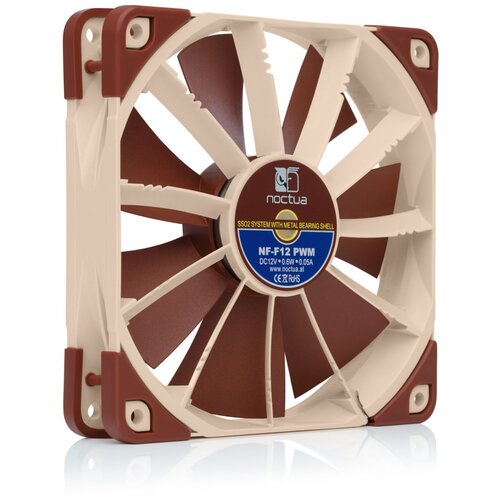 Система охлаждения  для корпуса Noctua NF-F12 PWM, бежевый/коричневый