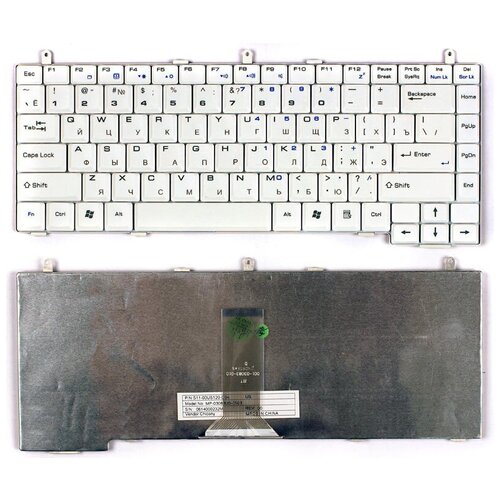 Клавиатура для ноутбука MSI MegaBook S430 белая