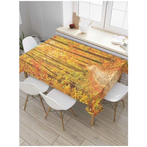Скатерть прямоугольная JoyArty на кухонный стол "Пешеходная дорожка" из оксфорда, 120x145 см