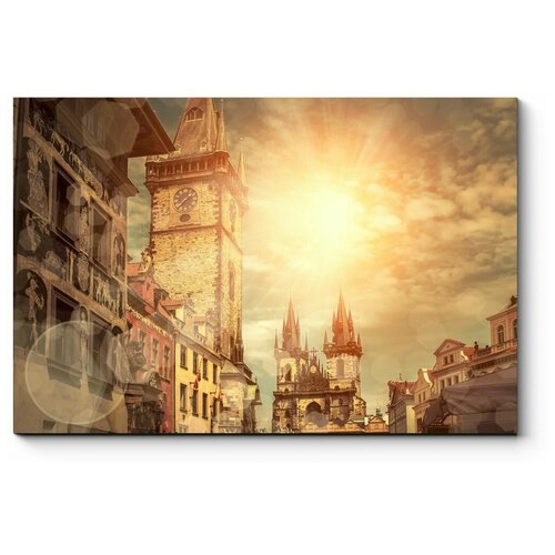 Модульная картина Староместская площадь в солнечный полдень, 70x47