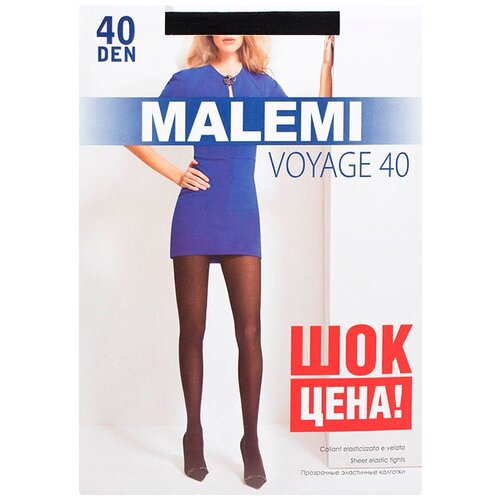 Колготки  Malemi Voyage, 40 den, размер 3, черный