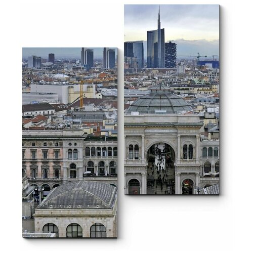 Модульная картина Панорама потрясающего Милана 60x75