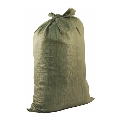 Мешки полипропиленовые до 50 кг, комплект 100 шт, 95×55 см, вес 47 г, для строительного/бытового мусора, зеленые