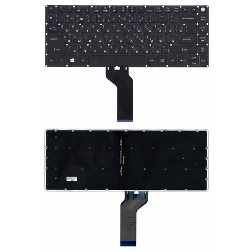 Клавиатура для Acer Swift 3 SF314-51-31NE черная с подсветкой