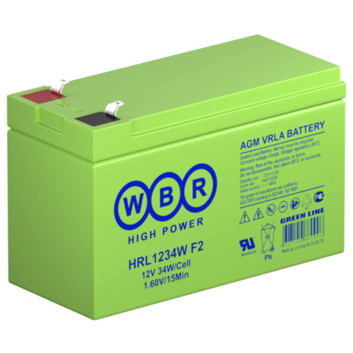Аккумуляторная батарея WBR HRL1234W 12В 9 А·ч