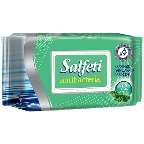 Salfeti Влажные очищающие салфетки Antibacterial 72шт Салфетки 1шт