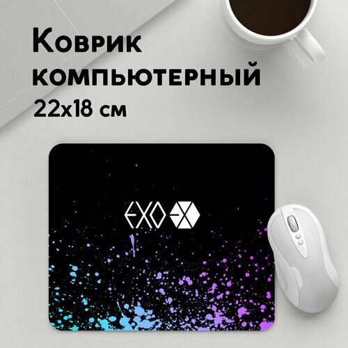 Коврик для мышки прямоугольный 220x180x3мм / Exo / K-pop / EXO BAND ЭХО