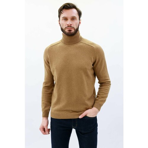 Водолазка KHAN Cashmere, размер 50, коричневый