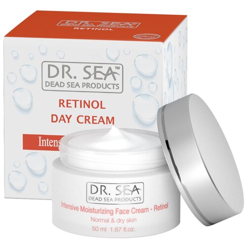 Dr. Sea Face cream Intensive Moisturizing Насыщенный увлажняющий крем для лица с ретинолом и гиалуроновой кислотой, 50 мл