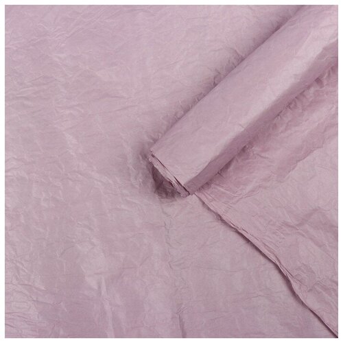 --- Бумага упаковочная перламутровая "Эколюкс", розовая, 0,7 x 5 м
