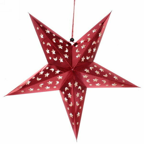 Украшение подвесное «Сияние звезды» 60 см, Красный