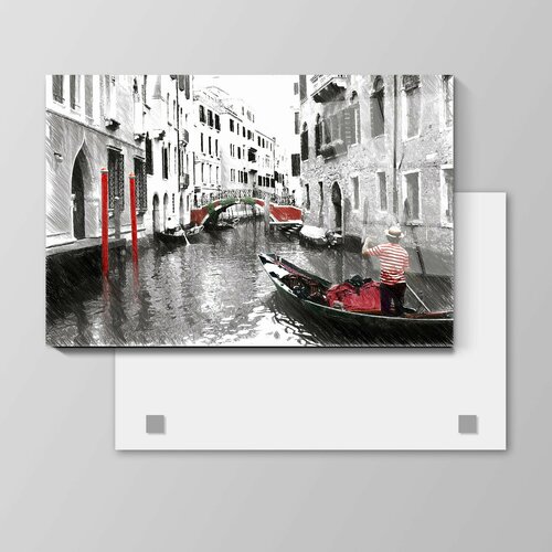 Картина на стекле - "Каналы Венеции" размер 60-40 см