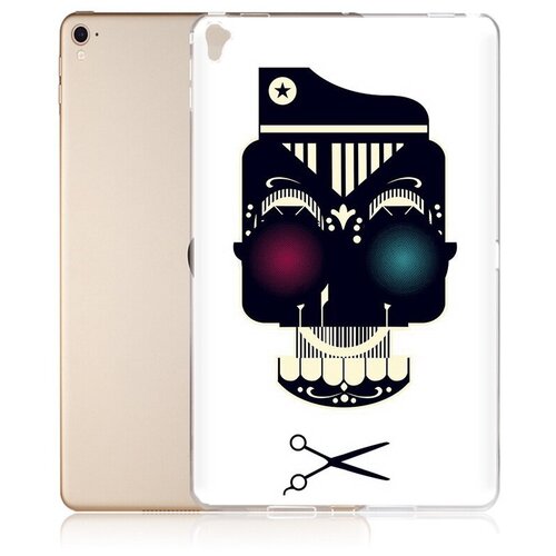Чехол задняя-панель-накладка-бампер MyPads черно белый скелет с яркими глазами для iPad Pro 2 10.5 A1701/A1709/iPad Air 3 (2019) противоударный
