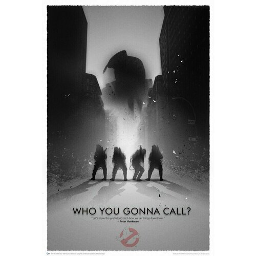 Плакат, постер на холсте Ghostbusters/Охотники за привидениями. Размер 21 х 30 см