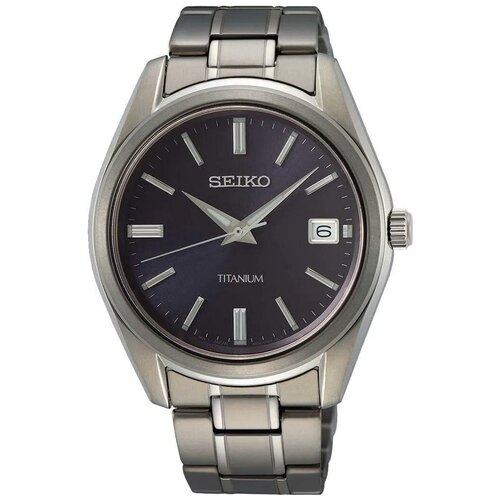 Наручные часы SEIKO CS Dress SUR373P1, серебряный, синий