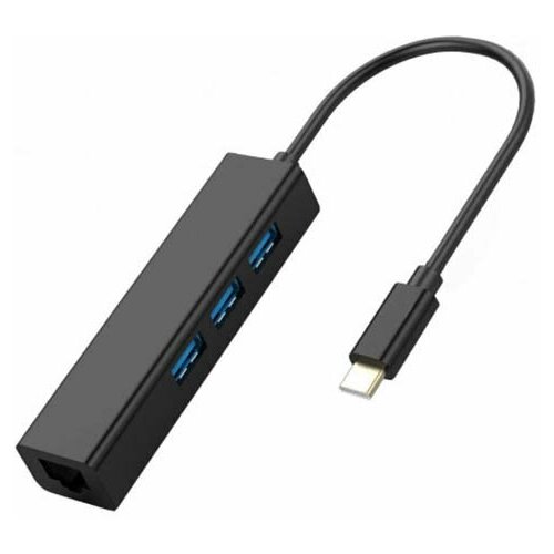 Сетевой кабель KS-is USB-C - RJ45 LAN Gigabit адаптер с USB 3.0 KS-410