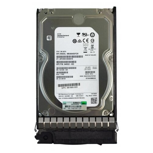 3 ТБ Внутренний жесткий диск HP 861695-004 (861695-004)