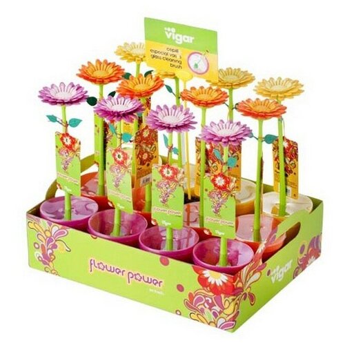 ЕРШ для мытья посуды "FLOWER POWER" "VIGAR" 2440