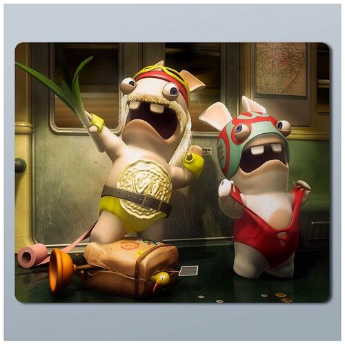 Коврик для мыши с принтом игры Rabbids Invasion - 1120