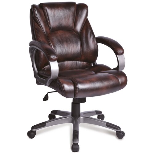 Компьютерное кресло Brabix Eldorado EX-504 для руководителя, обивка: искусственная кожа, цвет: коричневый