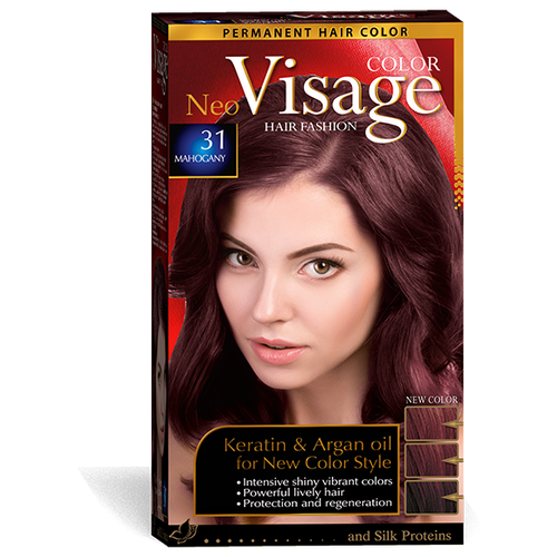 COLOR Visage Стойкая крем-краска для волос, 31 Махагон / Mahagony, 50 мл
