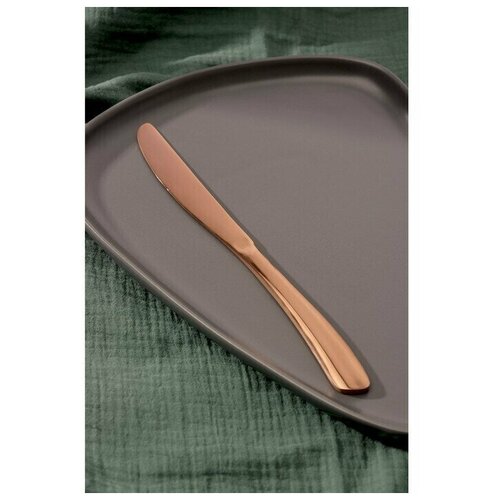 Нож столовый Magistro Эми, 22,5х2 см, на подвесе, цвет бронзовый
