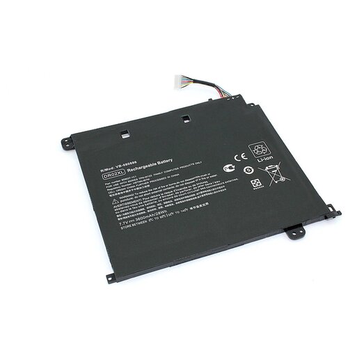 Аккумуляторная батарея (аккумулятор) DR02XL для ноутбука HP Chromebook 11 G5 7.7V 3600mAh