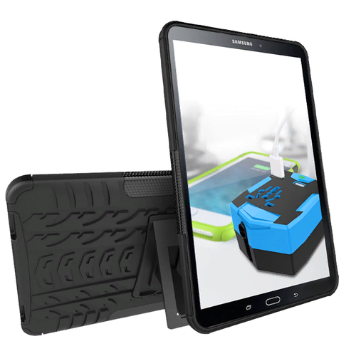 Чехол-бампер MyPads для Samsung Galaxy Tab A 10.1 2016 SM-T580/T585C/T585 противоударный усиленный ударопрочный черный